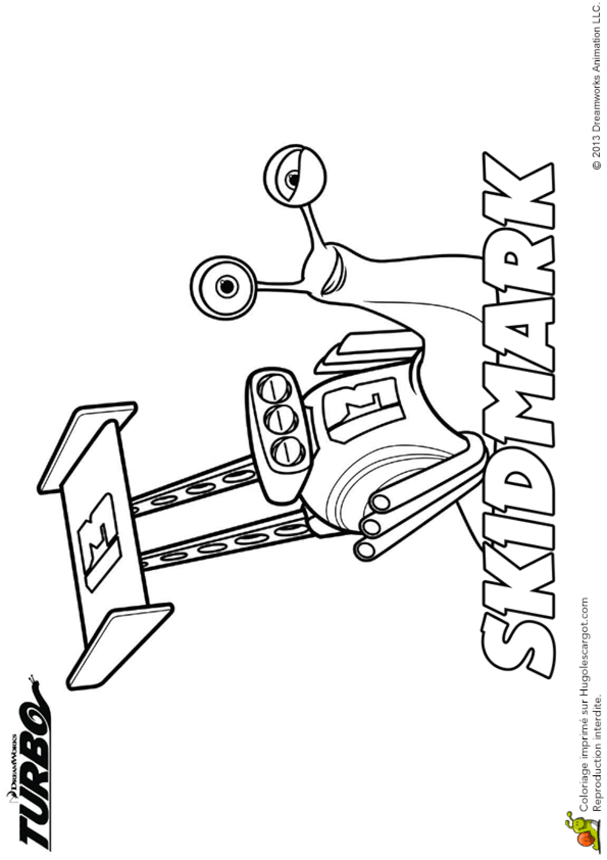 Pages à Colorier Du Film Turbo