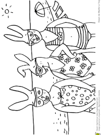 Coloriage vacances des animaux - page 2