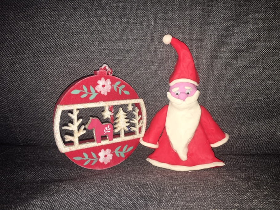 Père Noël en pâte à modeler