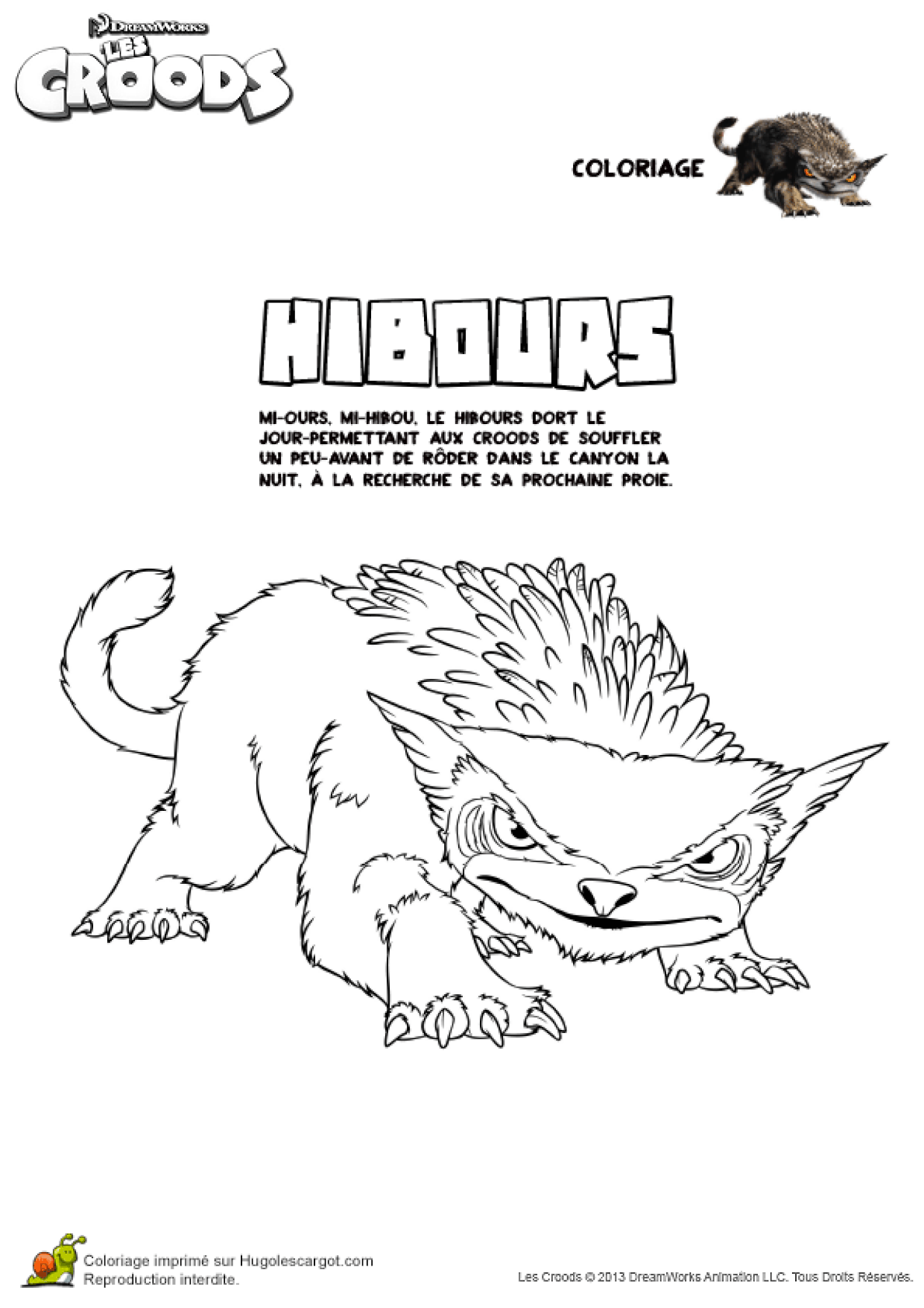 Coloriages Animaux Les Croods Coloriages Magiques Les Animaux GS