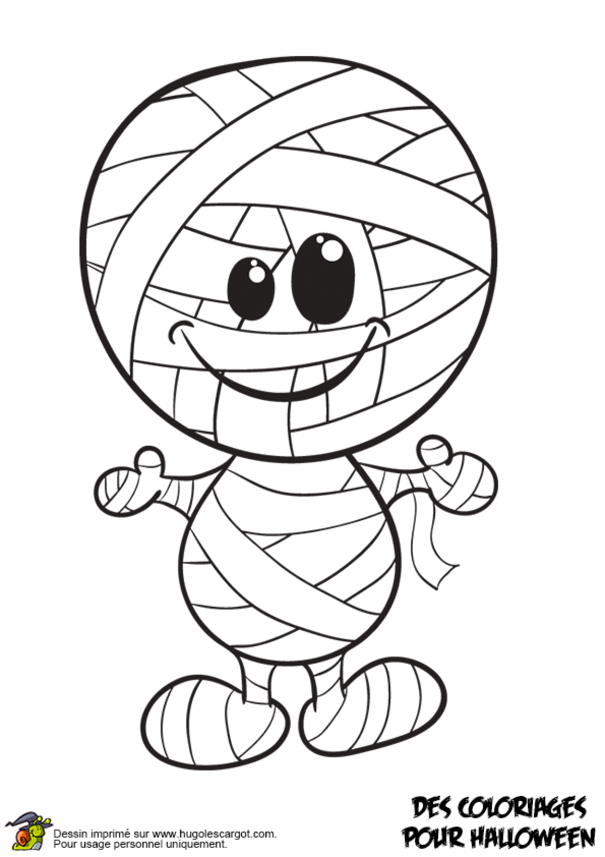 Dessins De Momie Pour Enfants Fête Costumée D'halloween Pour