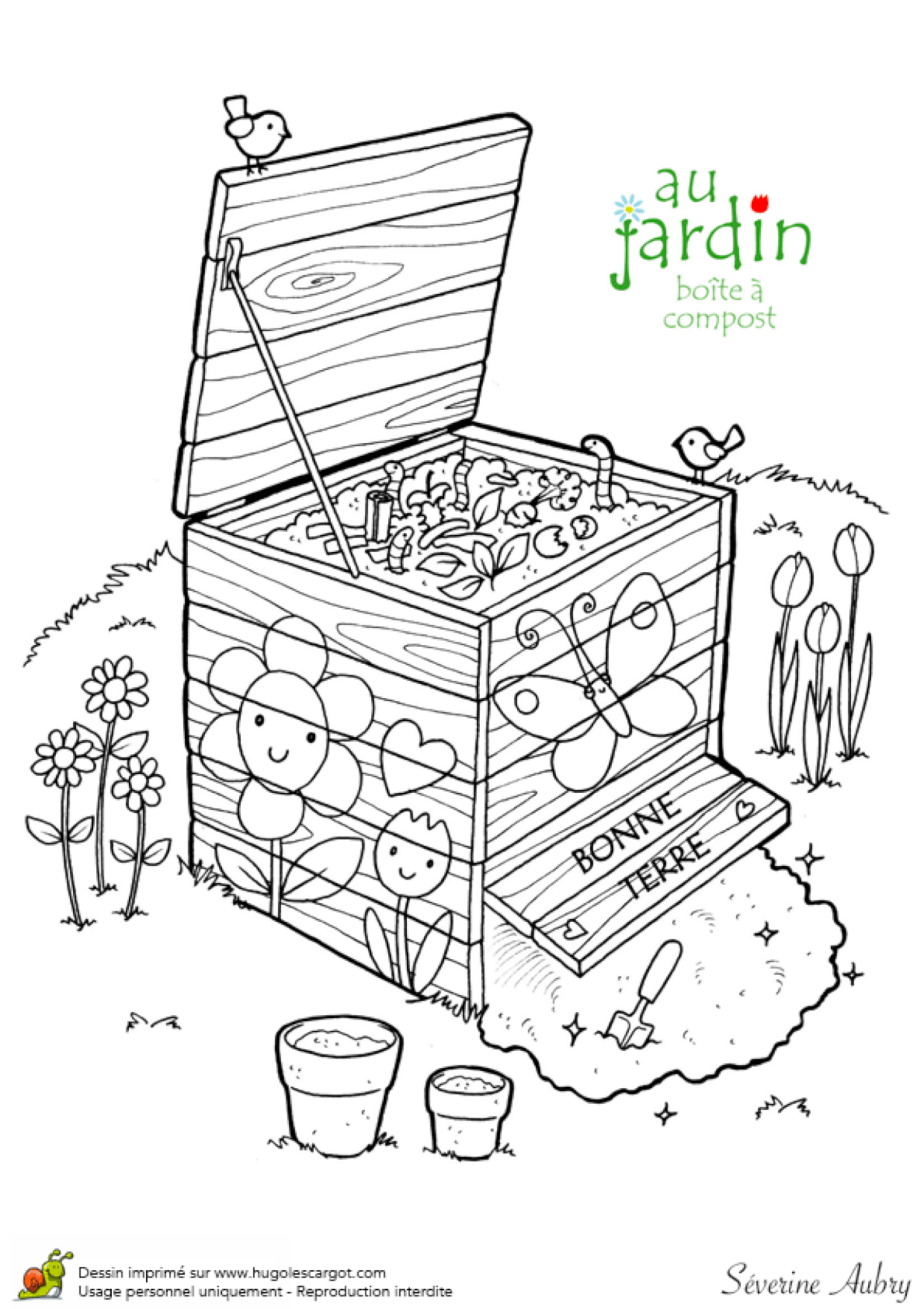 Coloriage Du Potager Le Potager, Activités Pour Enfants. | Educatout