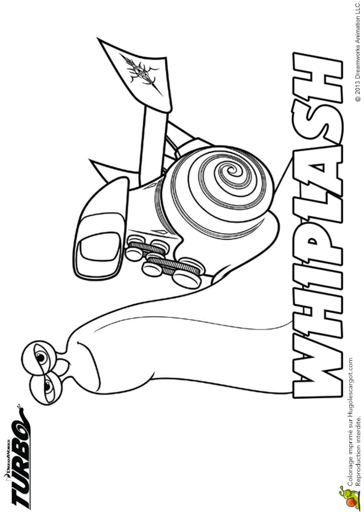 Turbo Whiplash Coloring Pages