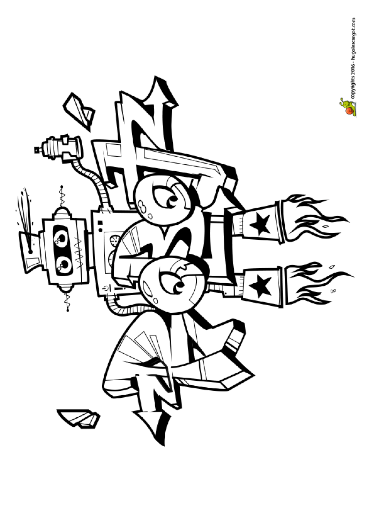 Mots De Graffiti à Colorier Colorier Des Graffitis Vectores,